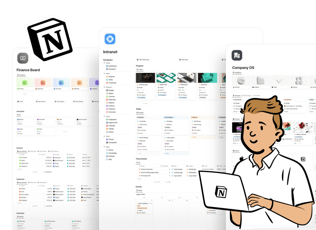 Best Notion Premium Complete Bundle: 35 Minimal & Aesthetic Templates ...