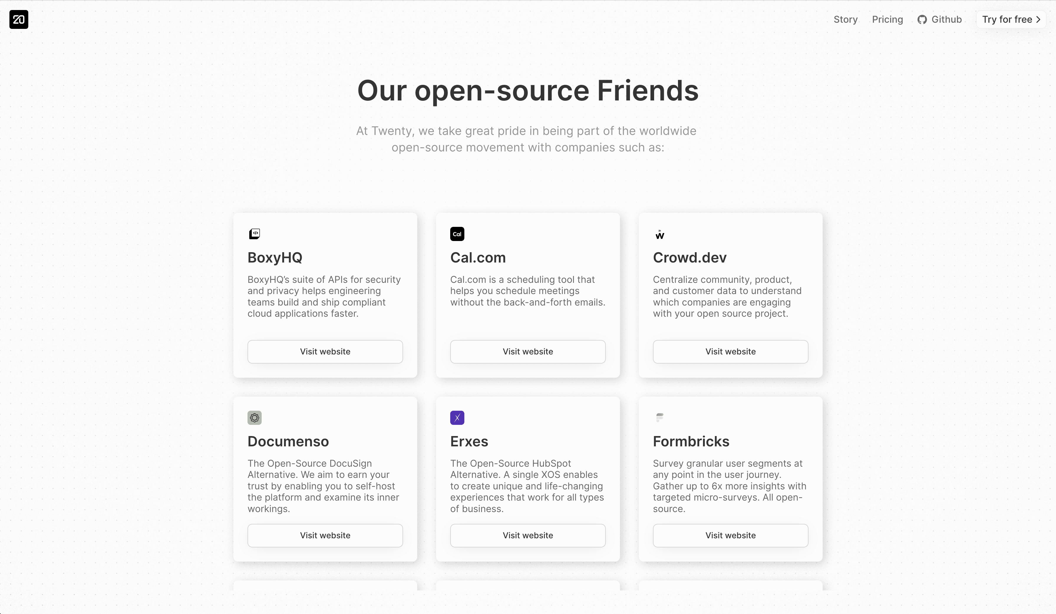 Twenty - OSS friends