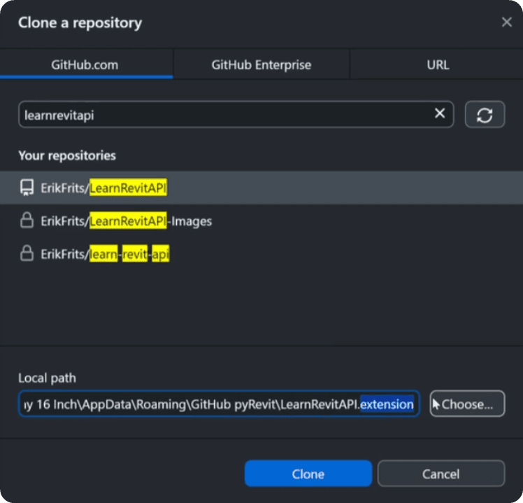 Revit API Course - EP.8 - Backup pyRevit on GitHub
