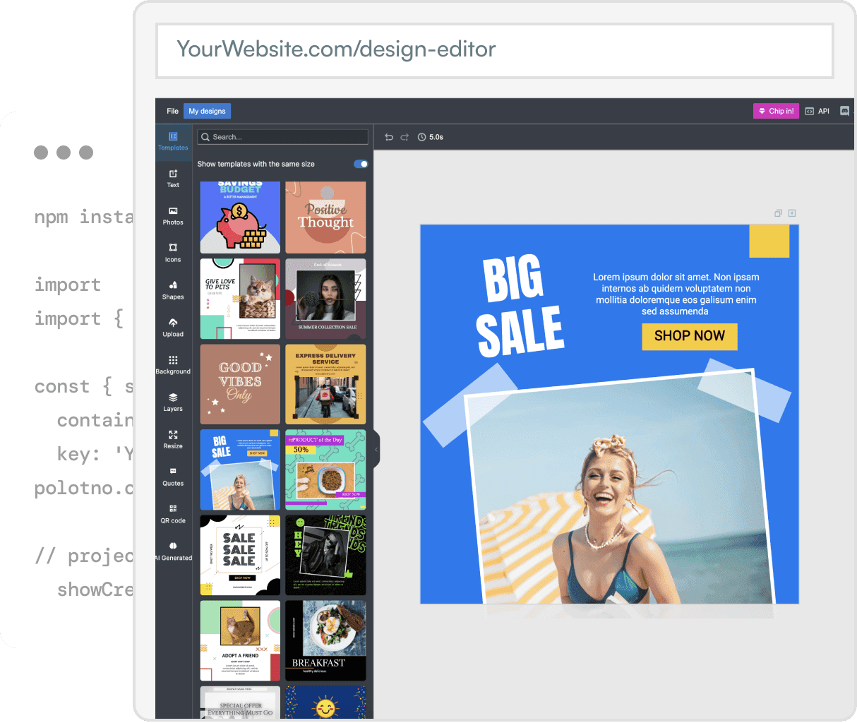 Polotno – Your powerful visual design suite