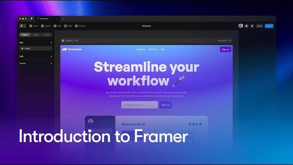Built in Framer