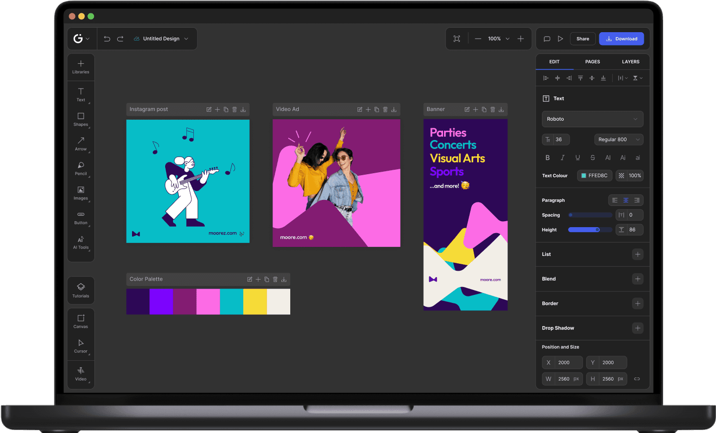 Glorify - Online Graphic Design Tool for E-com Business Owners