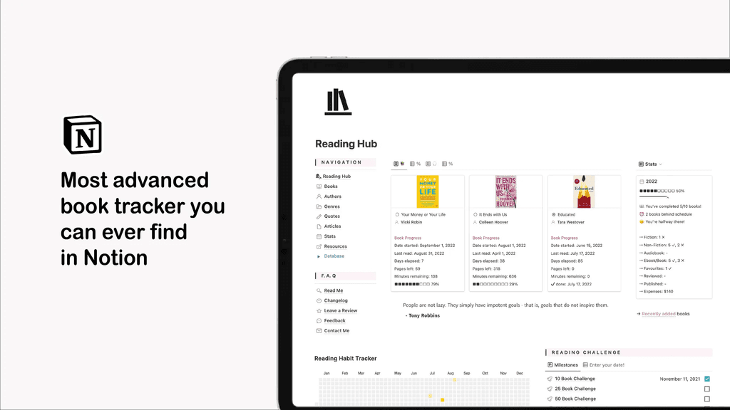 Best Notion Book Trackers & Reading List Templates for 2026 (Paid & Free)