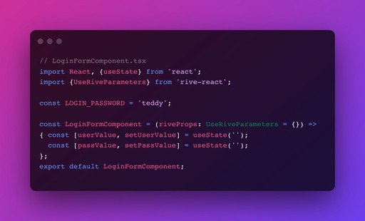 Animated login screen implementation