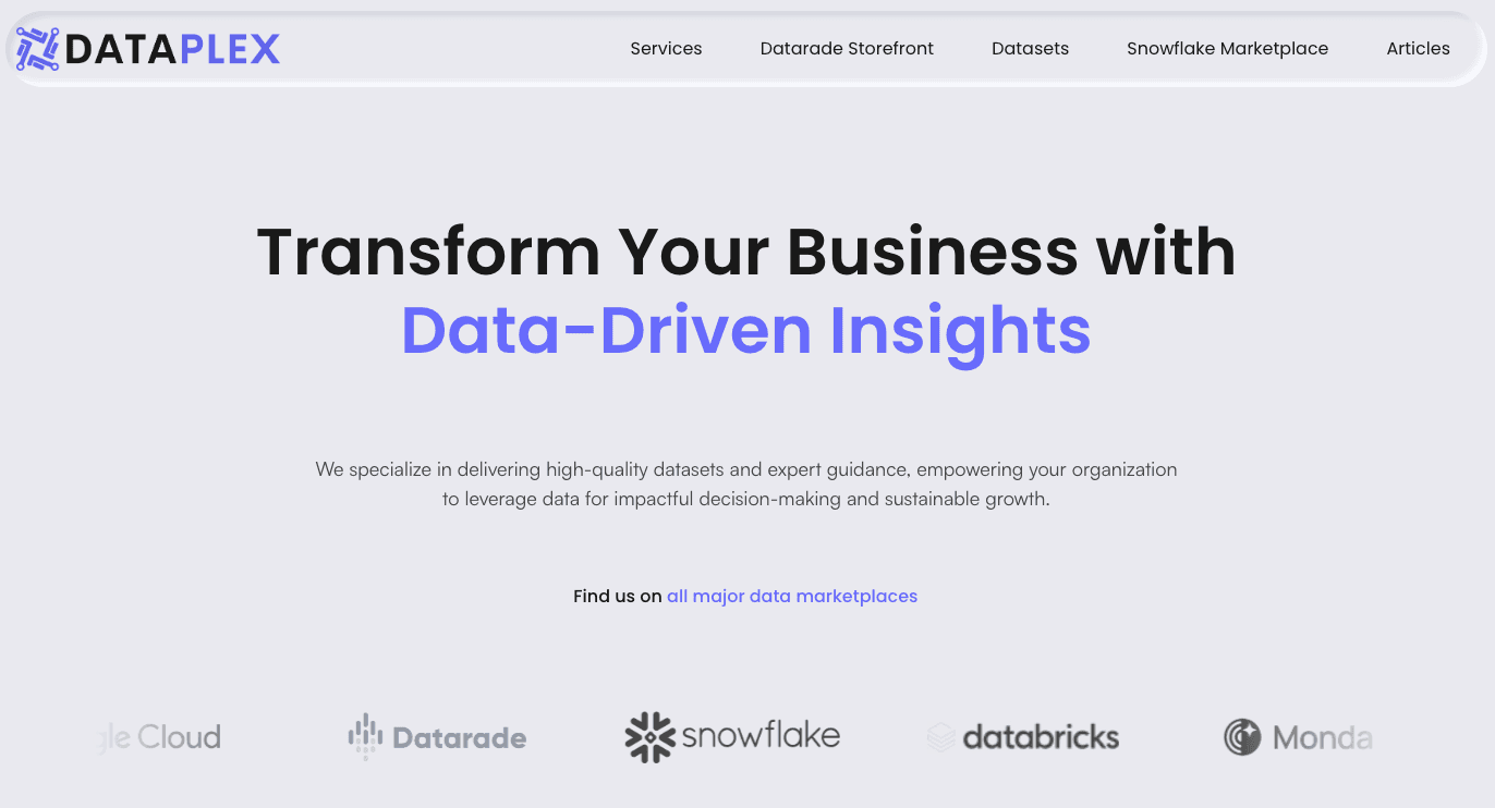 Dataplex Consulting & Data Products