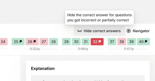 Hide Correct Answers in Review Mode - Product updates – Medify