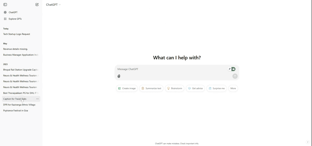 How To View Past ChatGPT Chats - 1 minute video guide