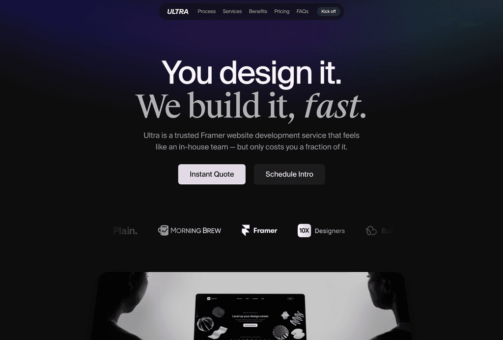 Dark Themed Web Design Inspiration
