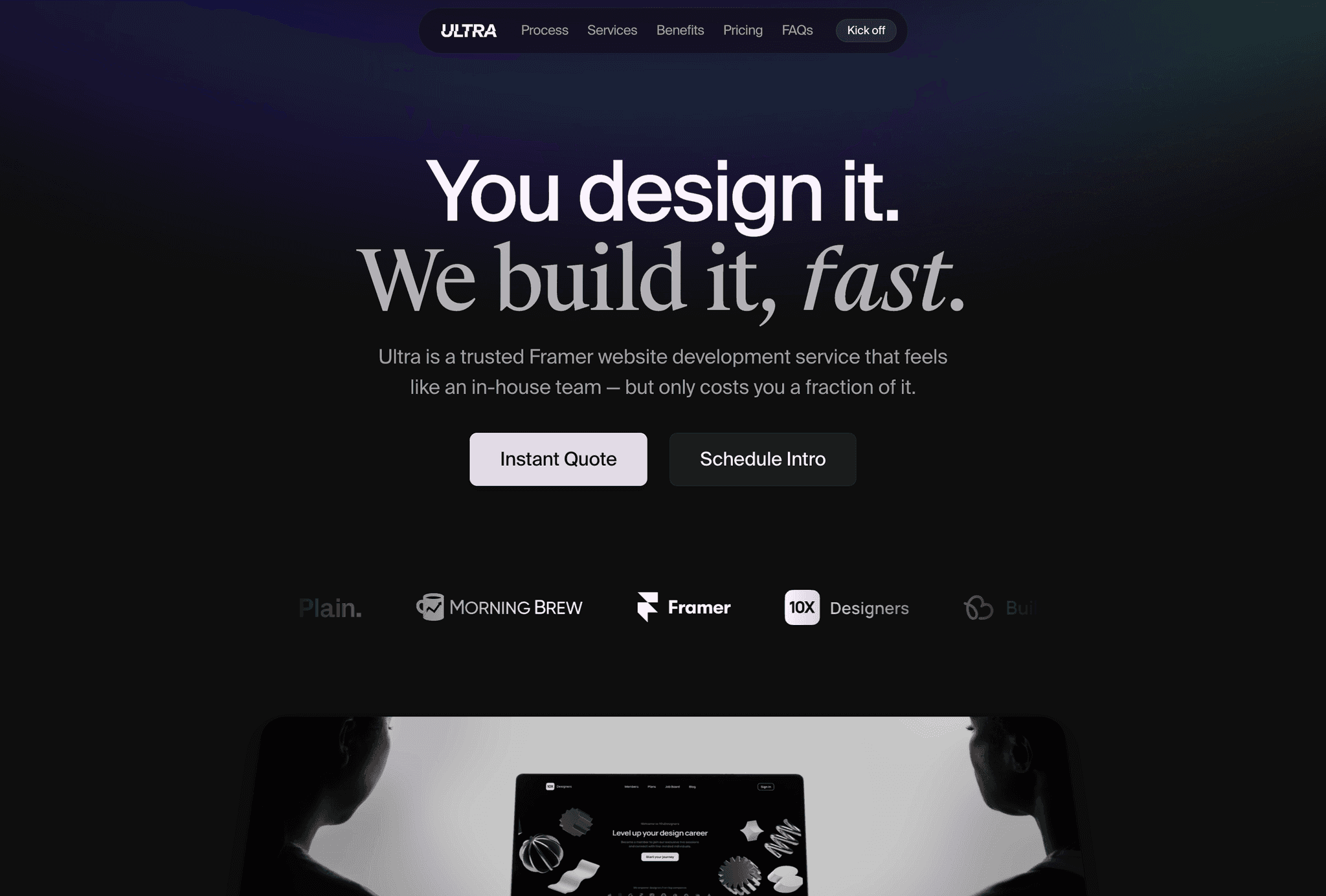 Dark Themed Web Design Inspiration