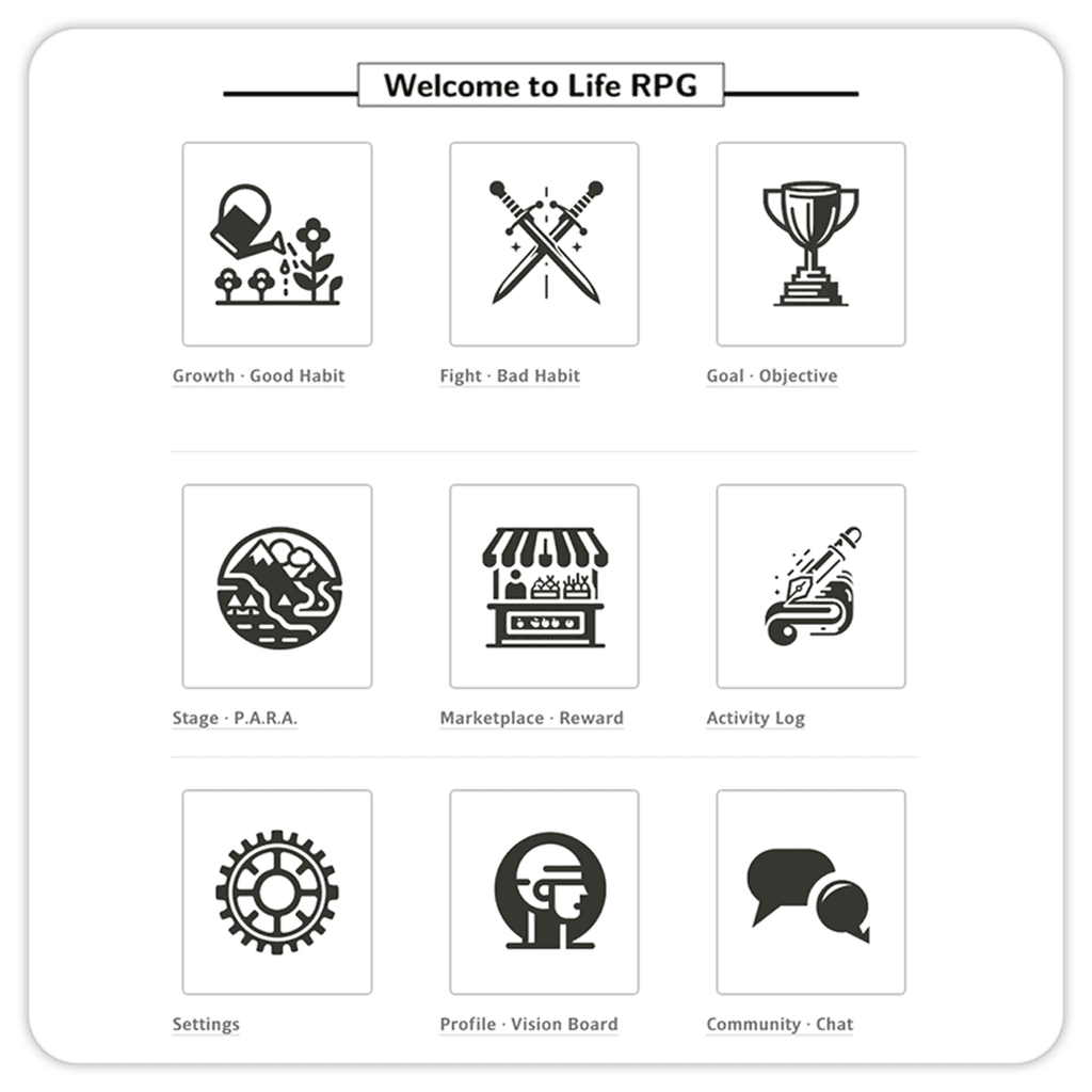 LiFE RPG - Notion Template for Gamify Your Life