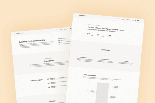 UX Case Study Kit — Create professional UX/UI case studies easily