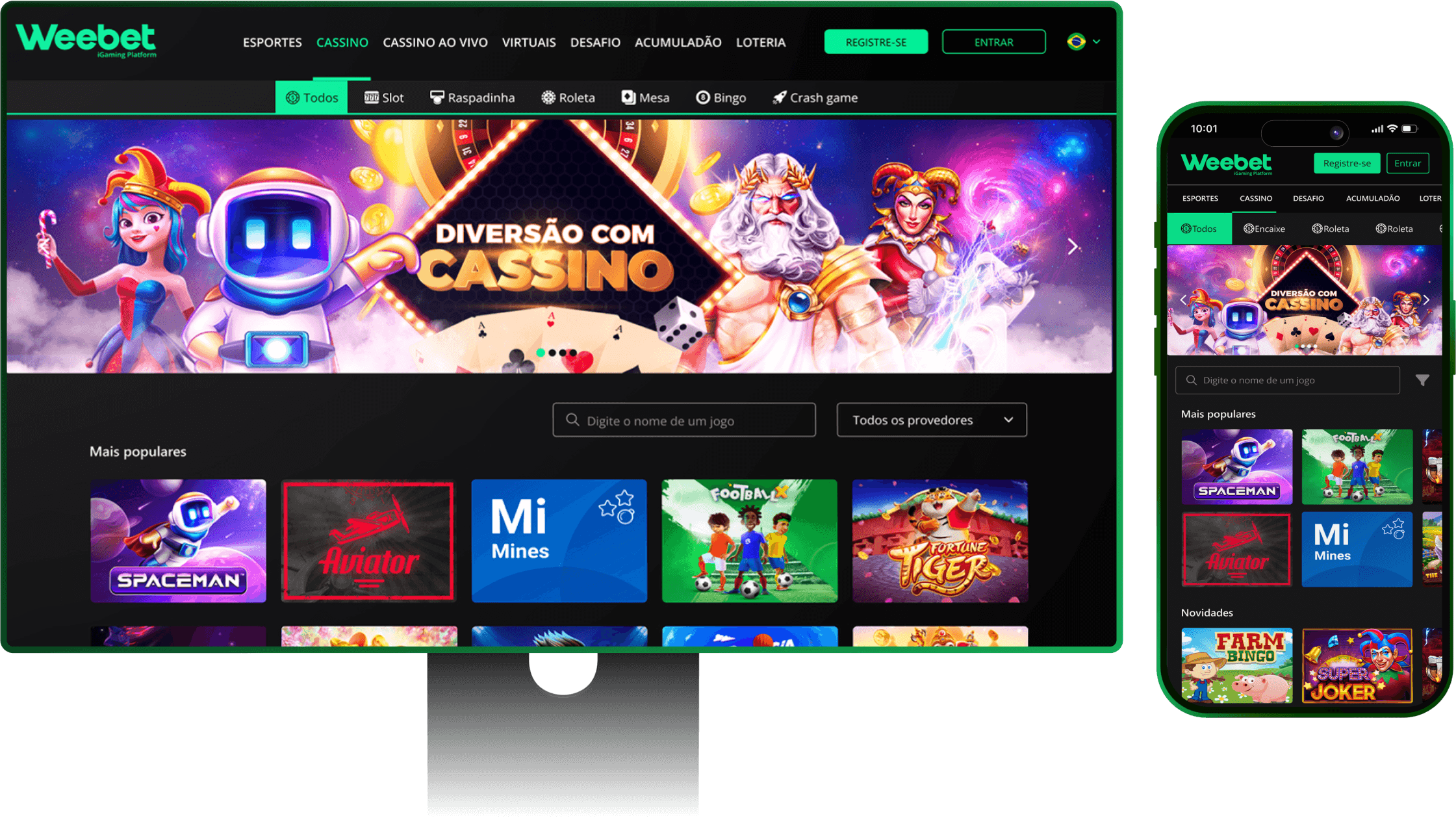 Weebet - Sistema Completo de Apostas Esportivas e Cassino