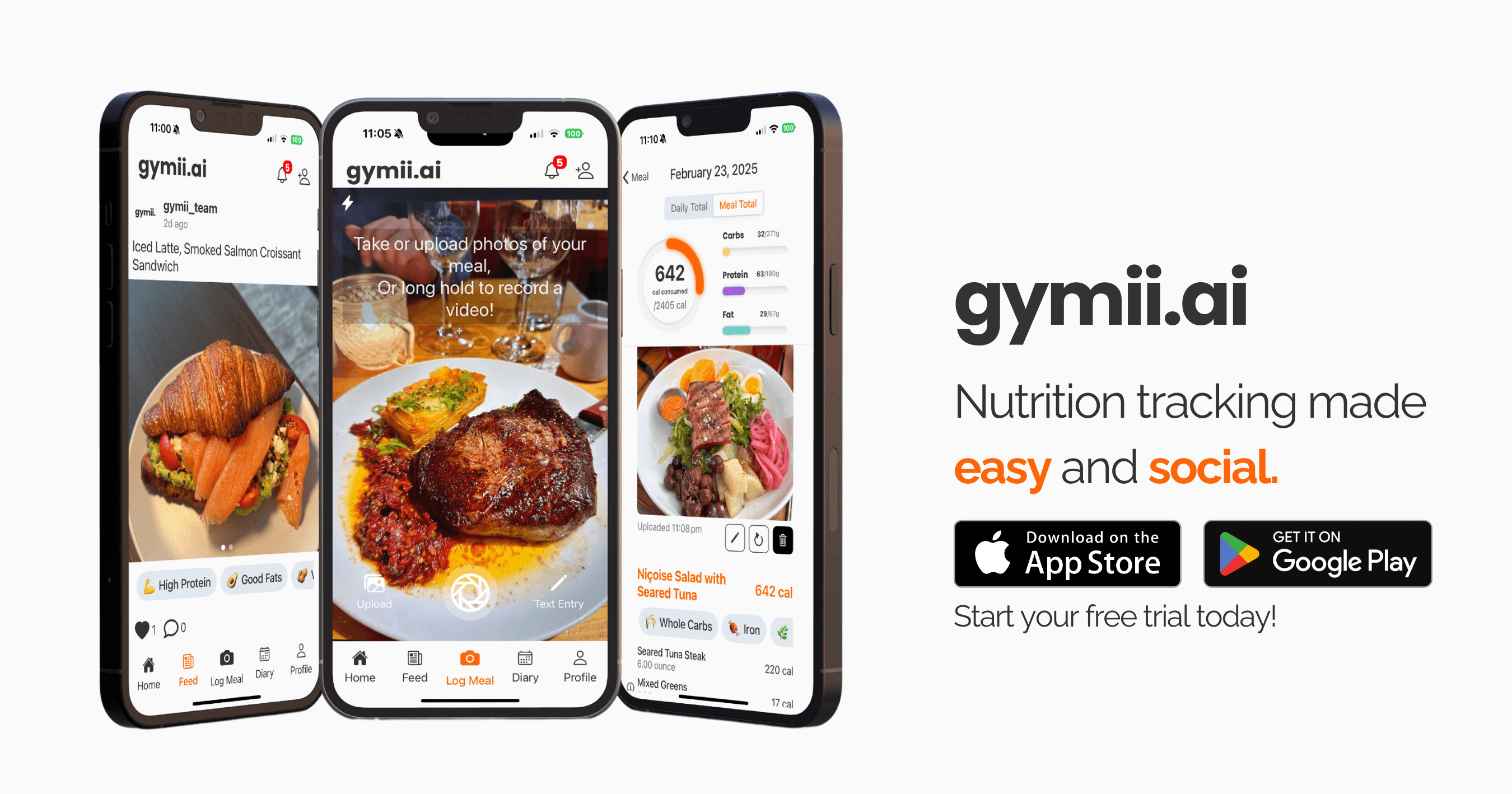 gymii - Nutrition tracking made delightful