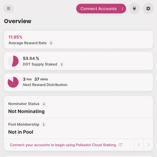 Polkadot Cloud Staking App - Stake and Earn DOT