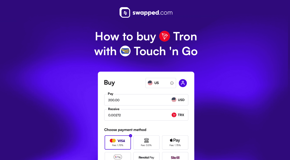 How to buy Tron (TRX) with Touch 'n Go