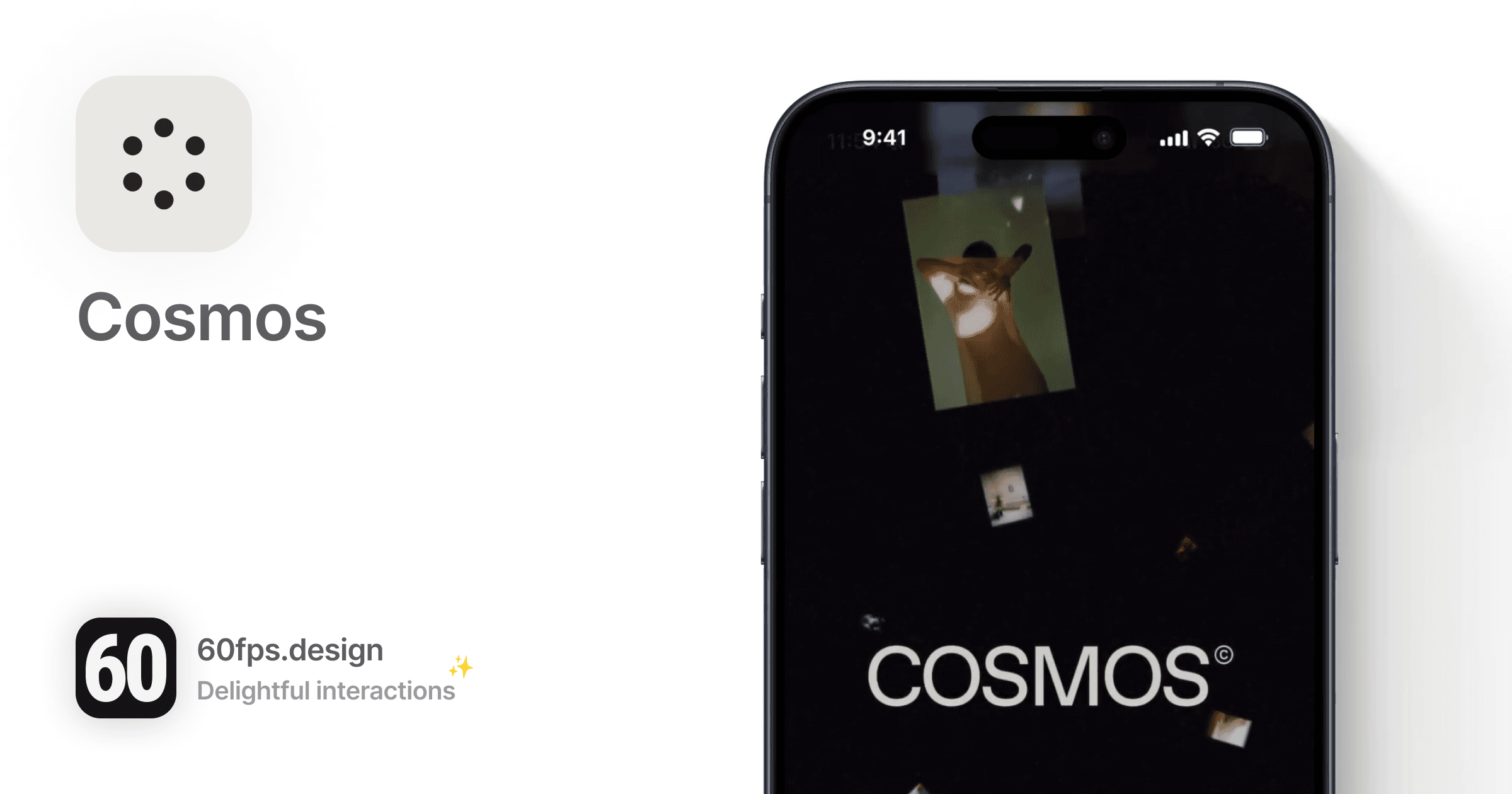 Cosmos iOS App UI/UX animation