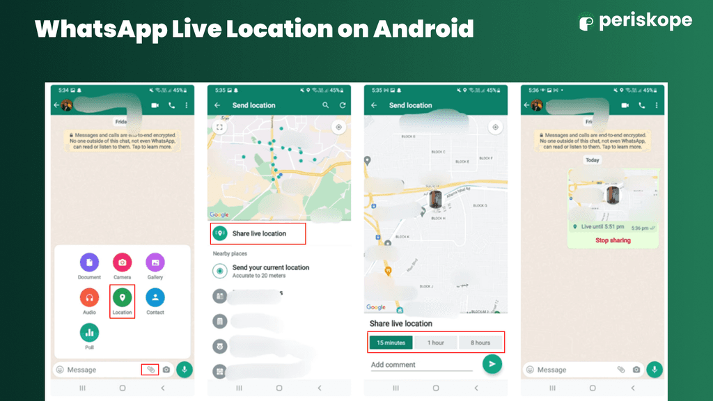 How to Send Live Location on WhatsApp - For Android & iPhone