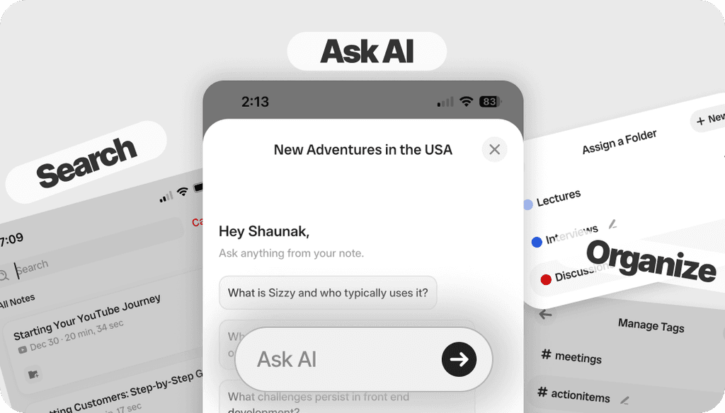 AI Voice Notes App | Voice to Text & Notes | Audionotes
