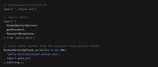 Handling password-protected PDFs in Javascript - Joyfill