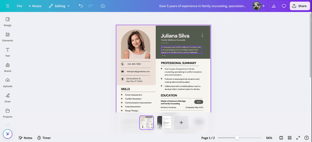 How to Extract Resume from Canva - 1 minute video guide