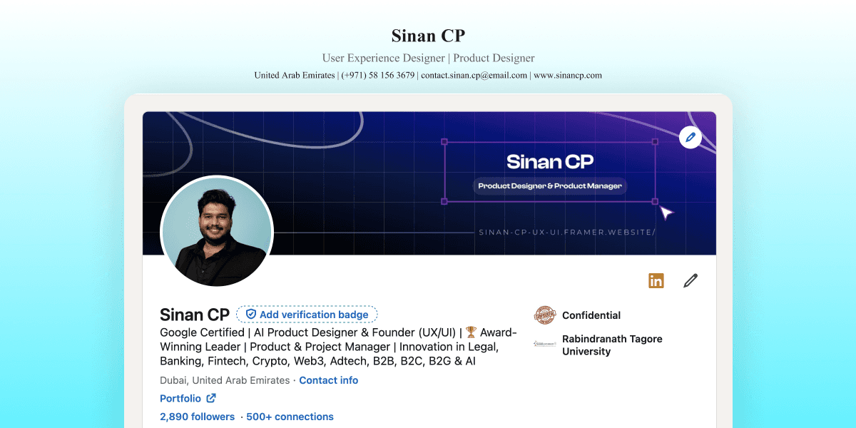 Sinan CP - Head of Product Design