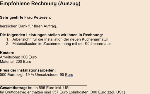 Lohnkosten in der Handwerkerrechnung ausweisen – so geht’s richtig | Craftboxx-Handwerker-Blog