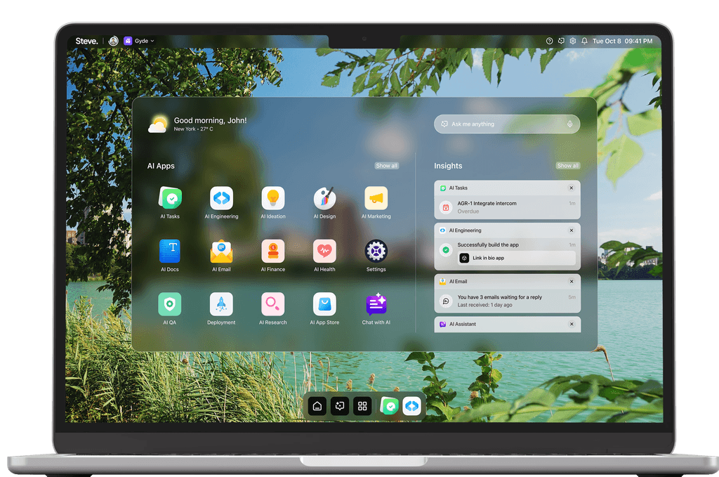 Steve - The first AI Operating System