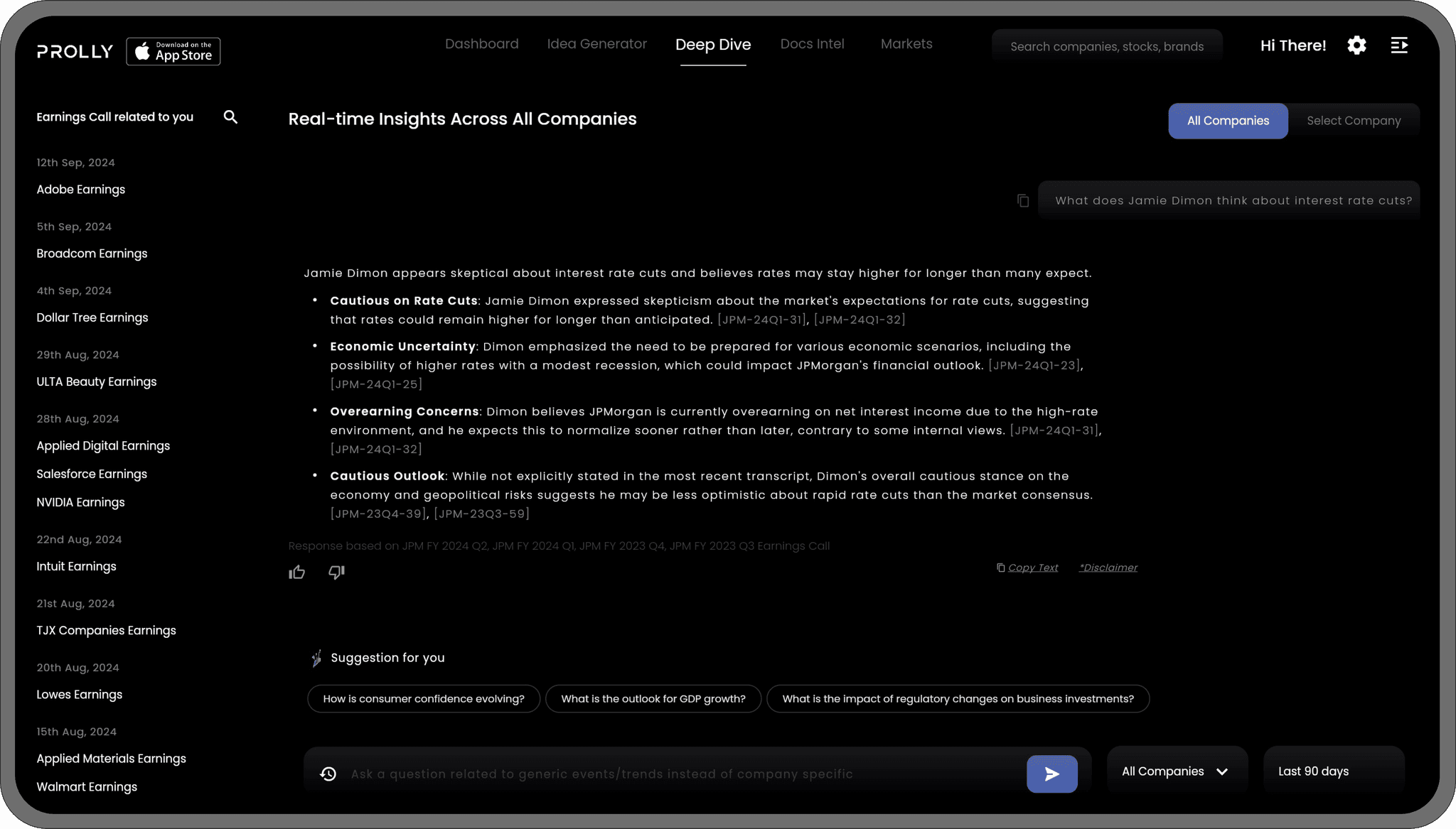 Prolly | Your Personalized Al for Informed Investing