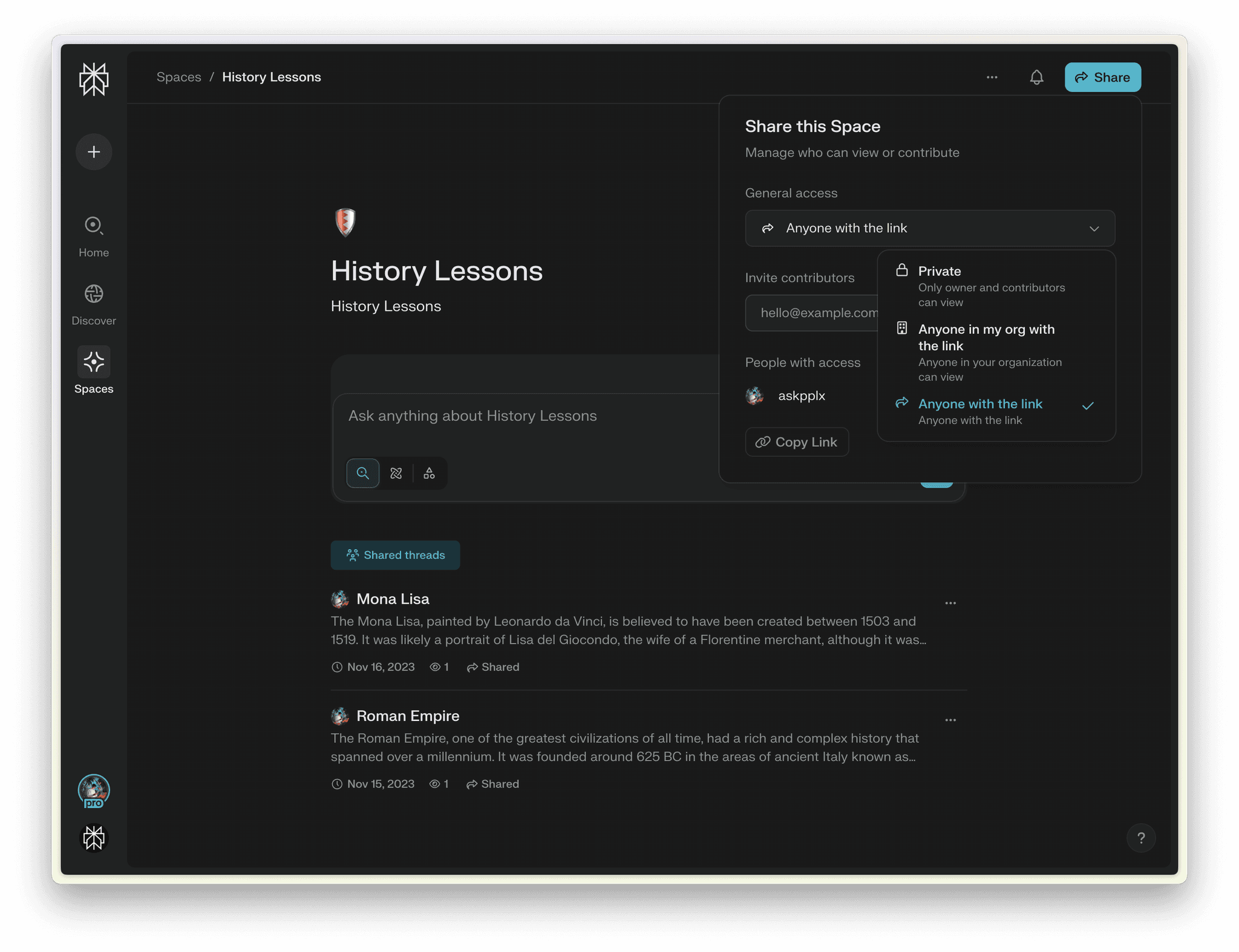 Perplexity Changelog