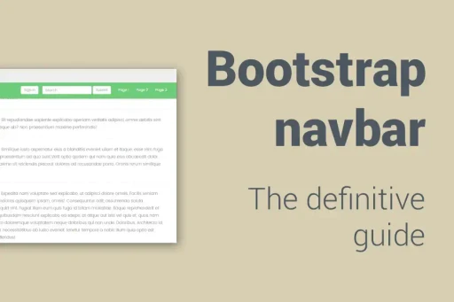 Bootstrap Navbar - Template Sherpa