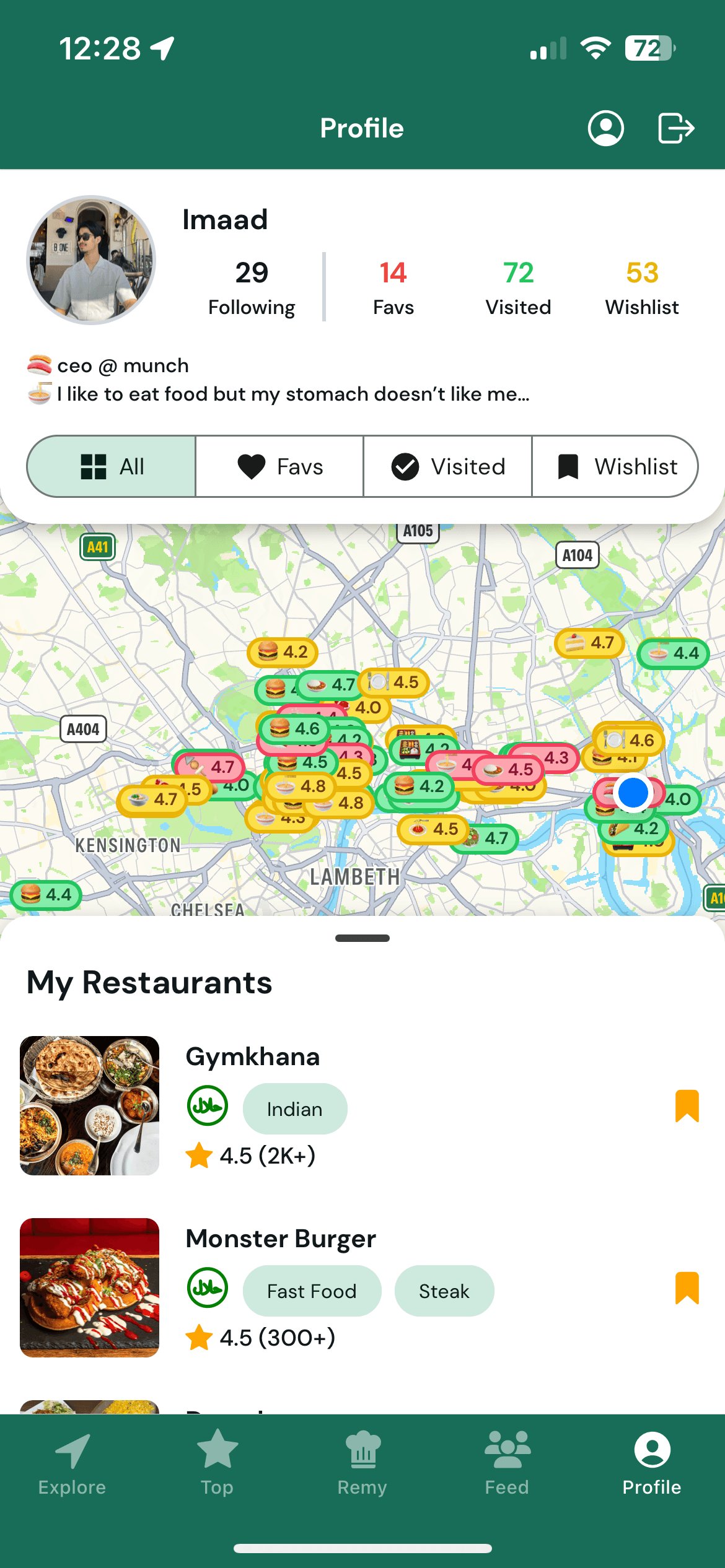 Munch - Social Foodie App