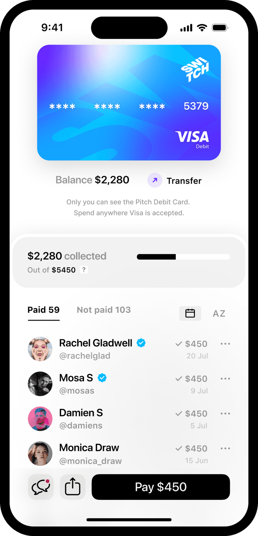 Switch - Collect and spend together.