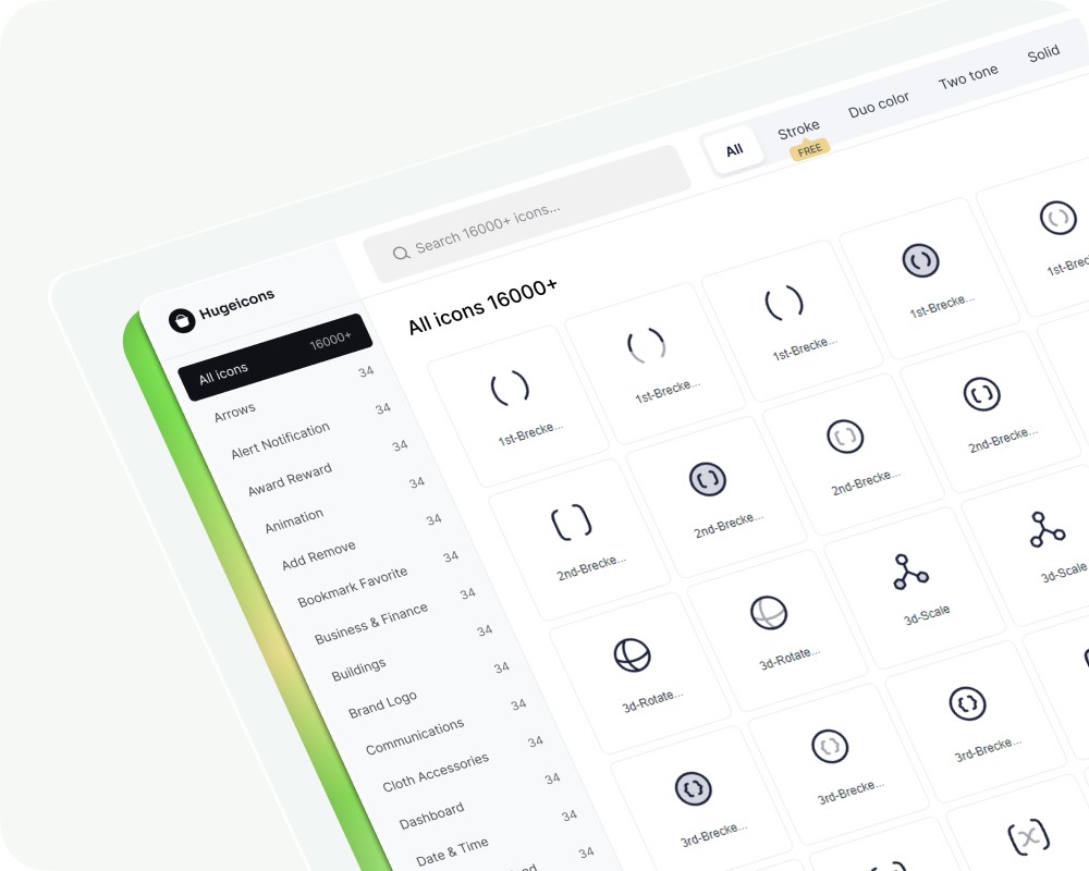 Hugeicons Pro | 25,000+ Icons