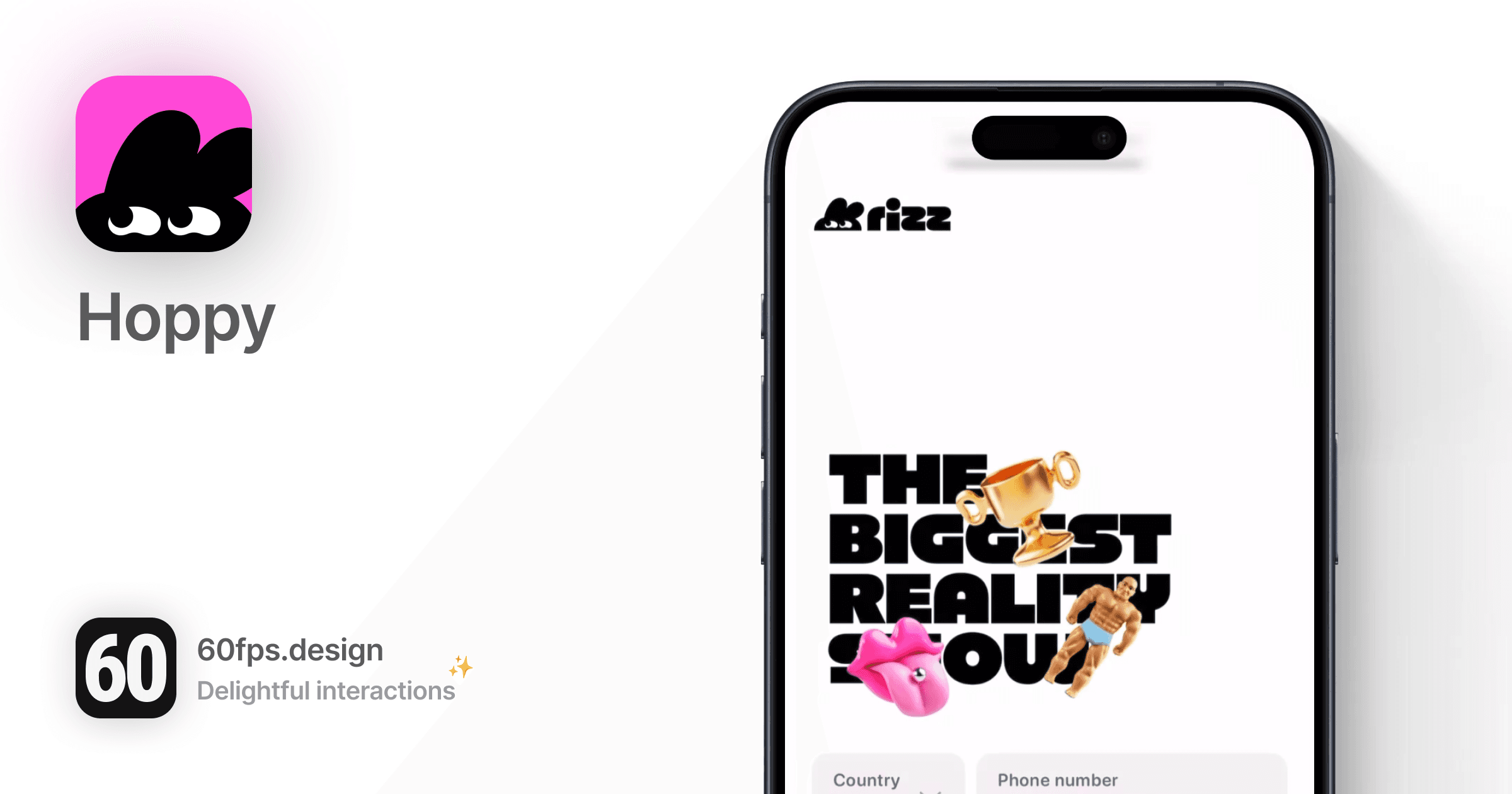 Hoppy iOS App UI/UX animation