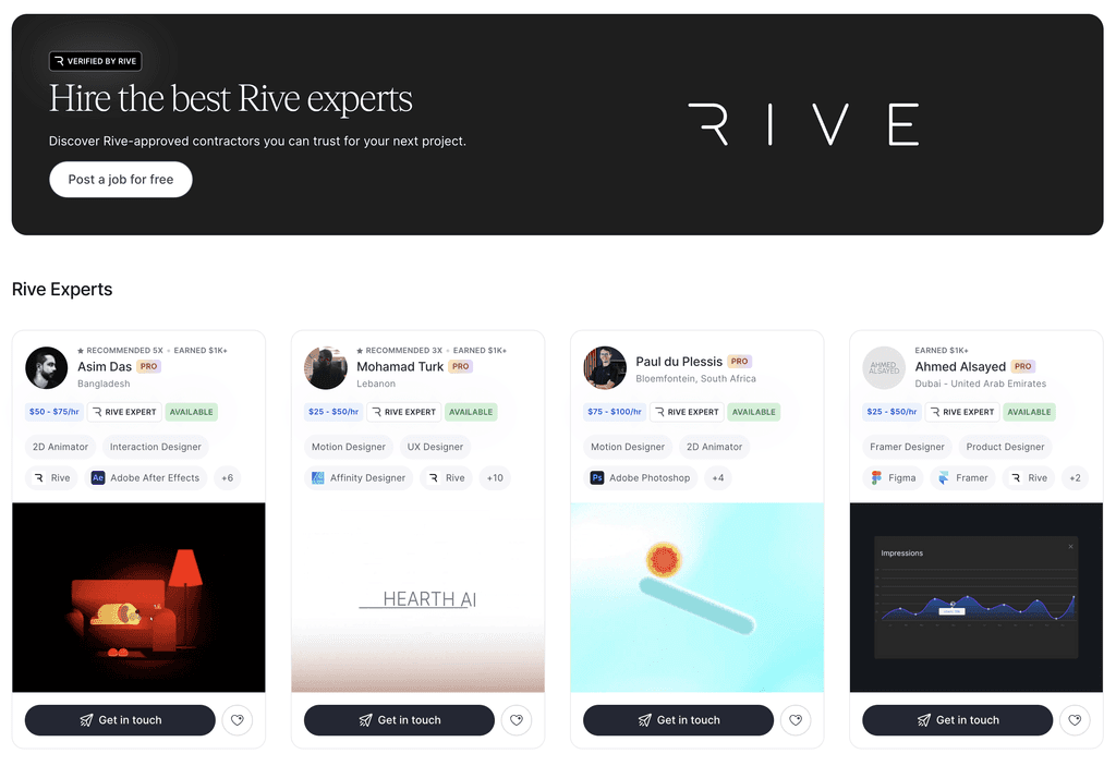 Rive Experts
