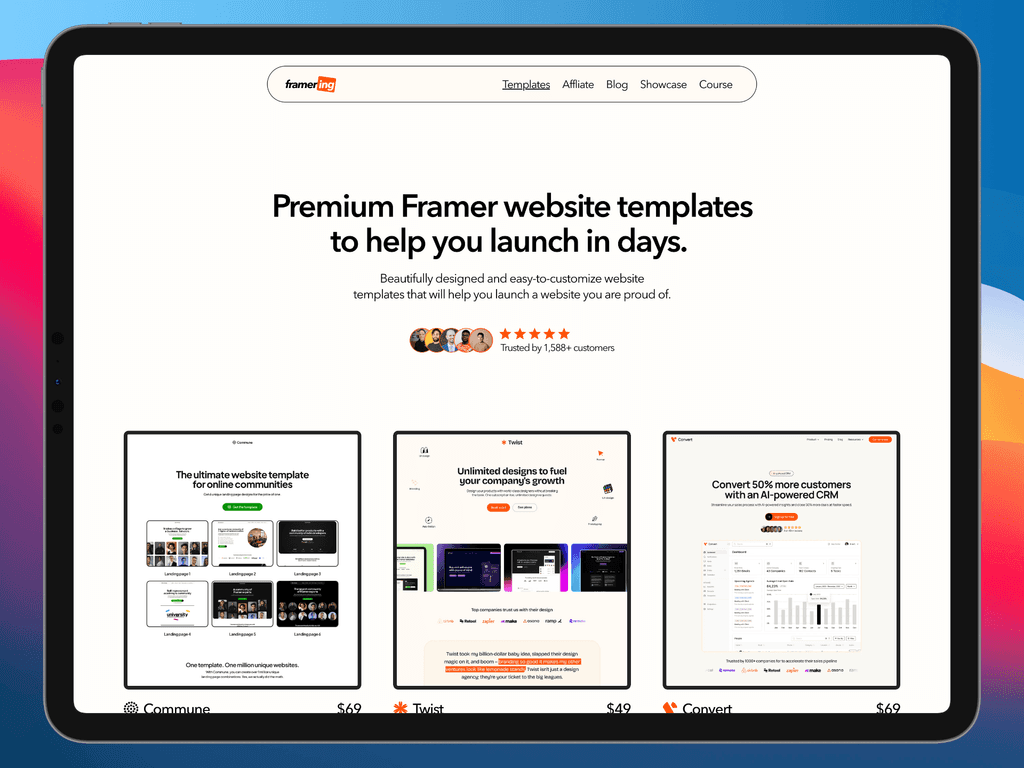 The Ultimate List of Framer Template Stores | Framer.ing blog