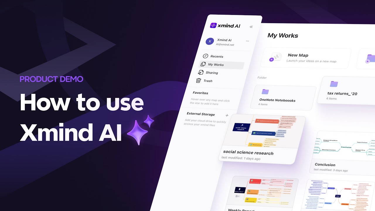 Xmind AI Product Demo - Mind Mapping with AI
