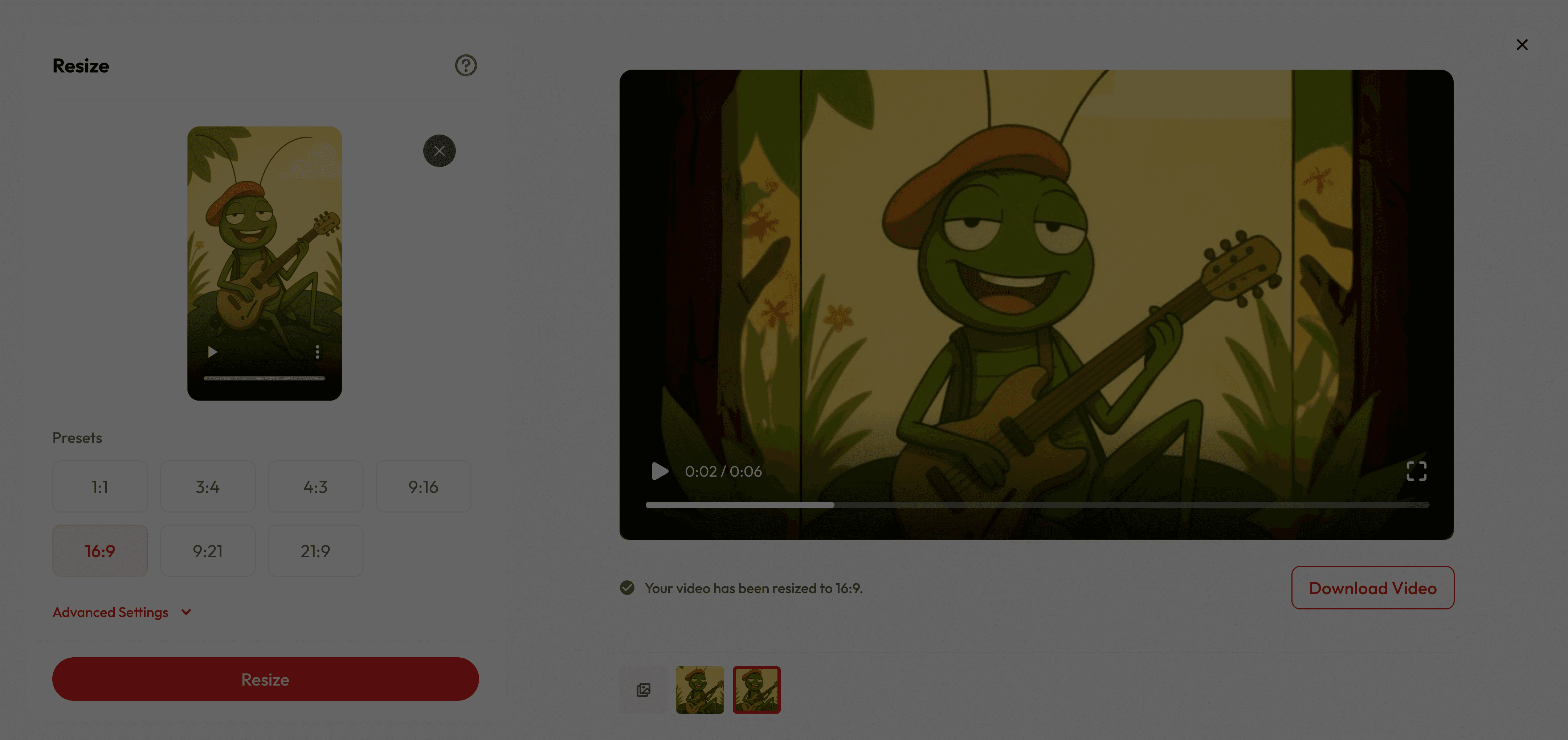 AI Reframe for Videos | Free AI Expand, Resize and VFX
