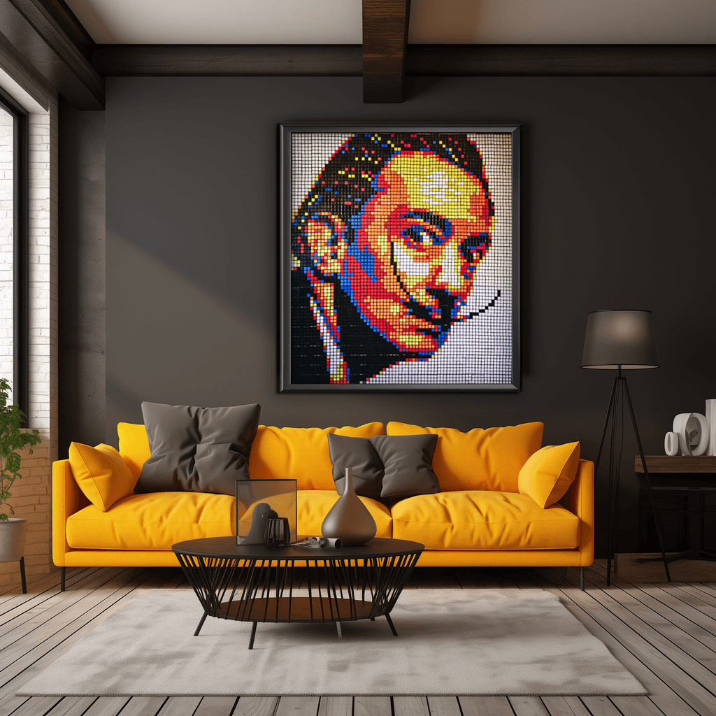 Salvador Dalí Artwork | Custom Rubik's Cube Mosaic