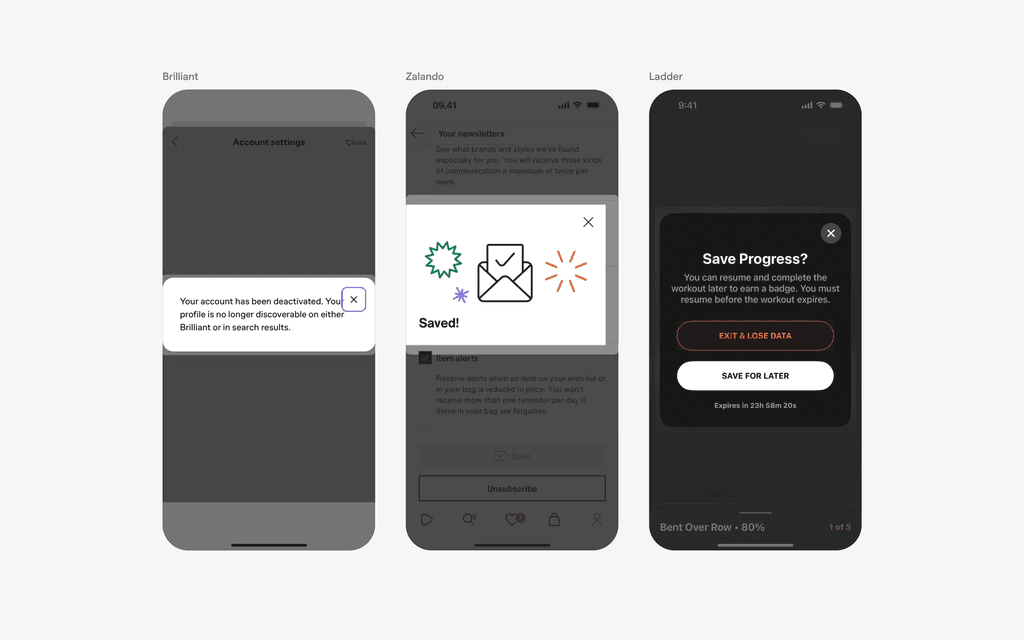 Dialog UI Design: Best practices, Design variants & Examples | Mobbin ...