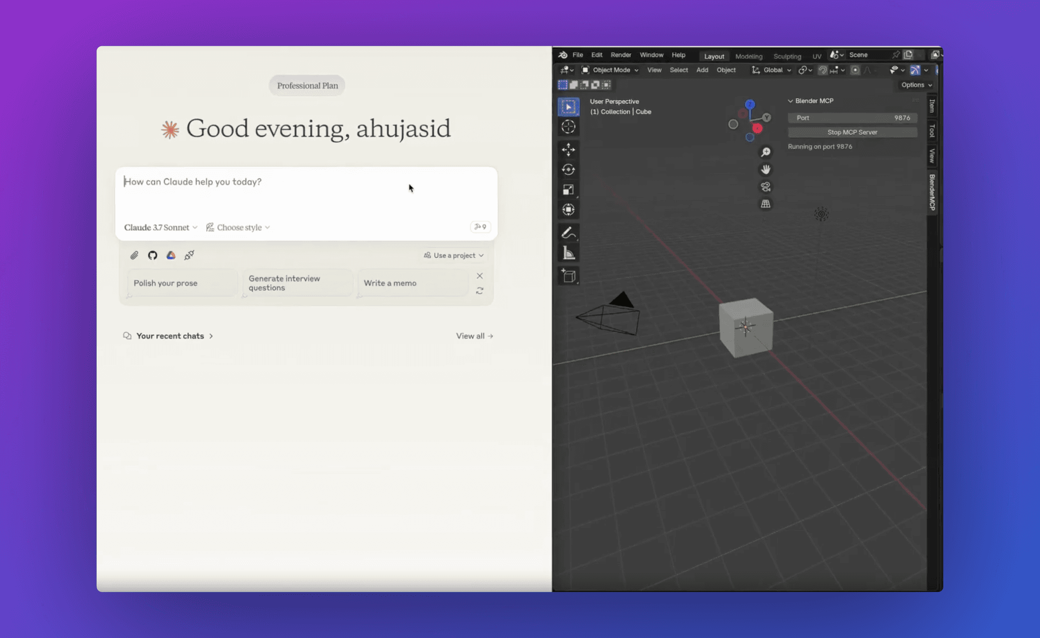 How to Use Blender MCP with Anthropic's Claude AI - Vagon