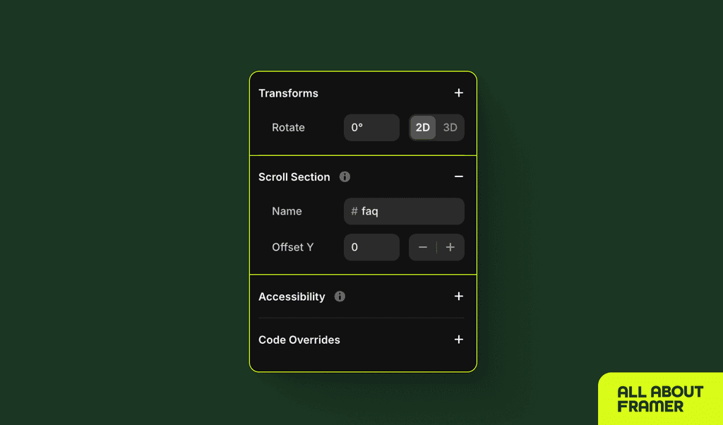 How to Create a Button that Scrolls to a Section on the Same Website in Framer - All About Framer