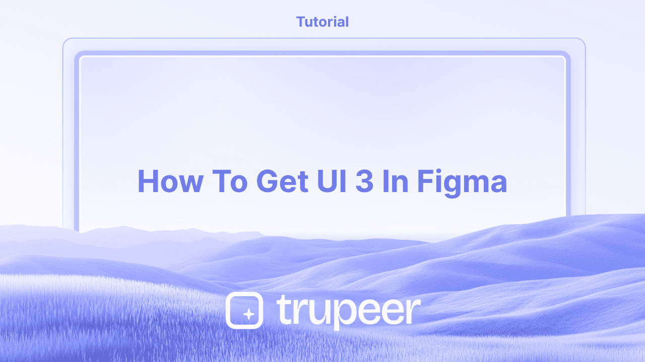 How to Update Figma to UI3 – Step-by-Step Guide - 1 minute video guide
