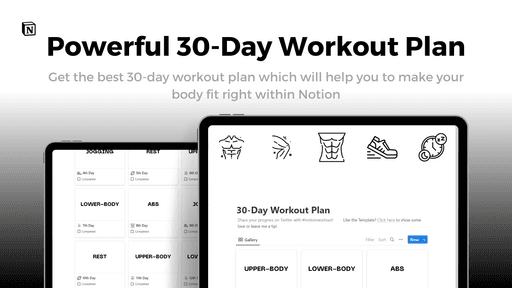 10+ Best Notion Workout Planner and Tracker Templates for 2024 - Solt ...