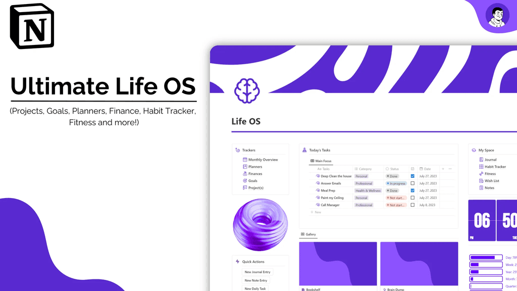 20 Best Notion Life OS Templates for 2025 (Paid & Free)