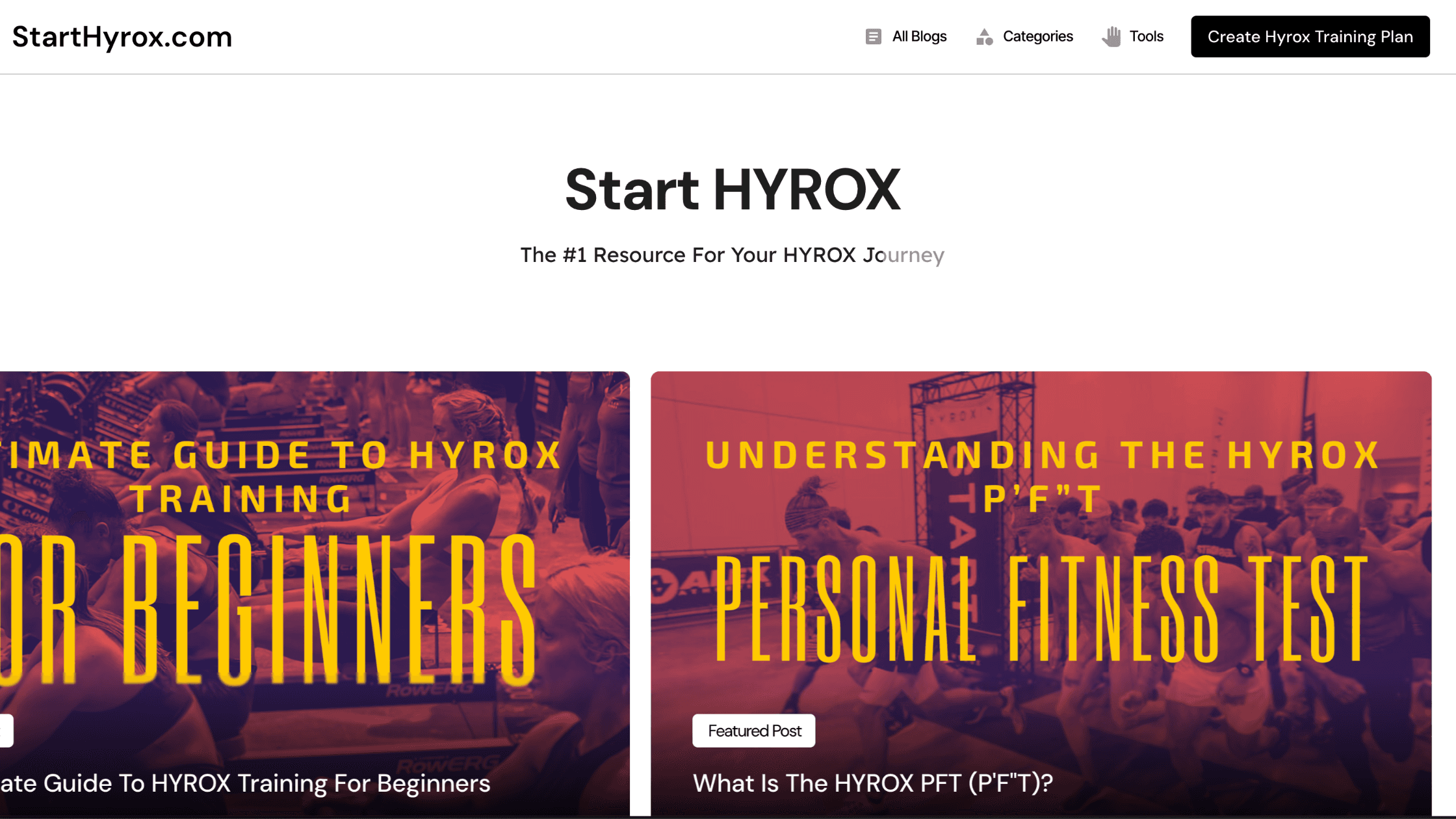 StartHyrox.com | Your HYROX Training Partner