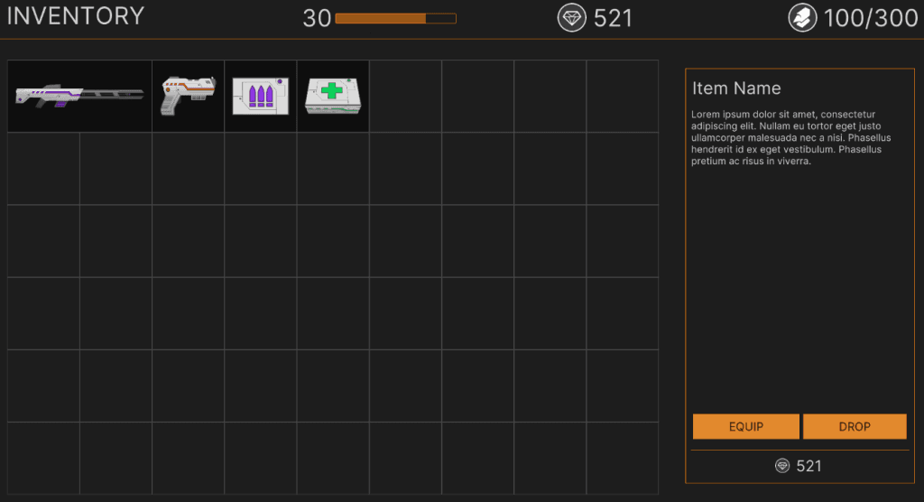 Code the grid based inventory system - What Up Games