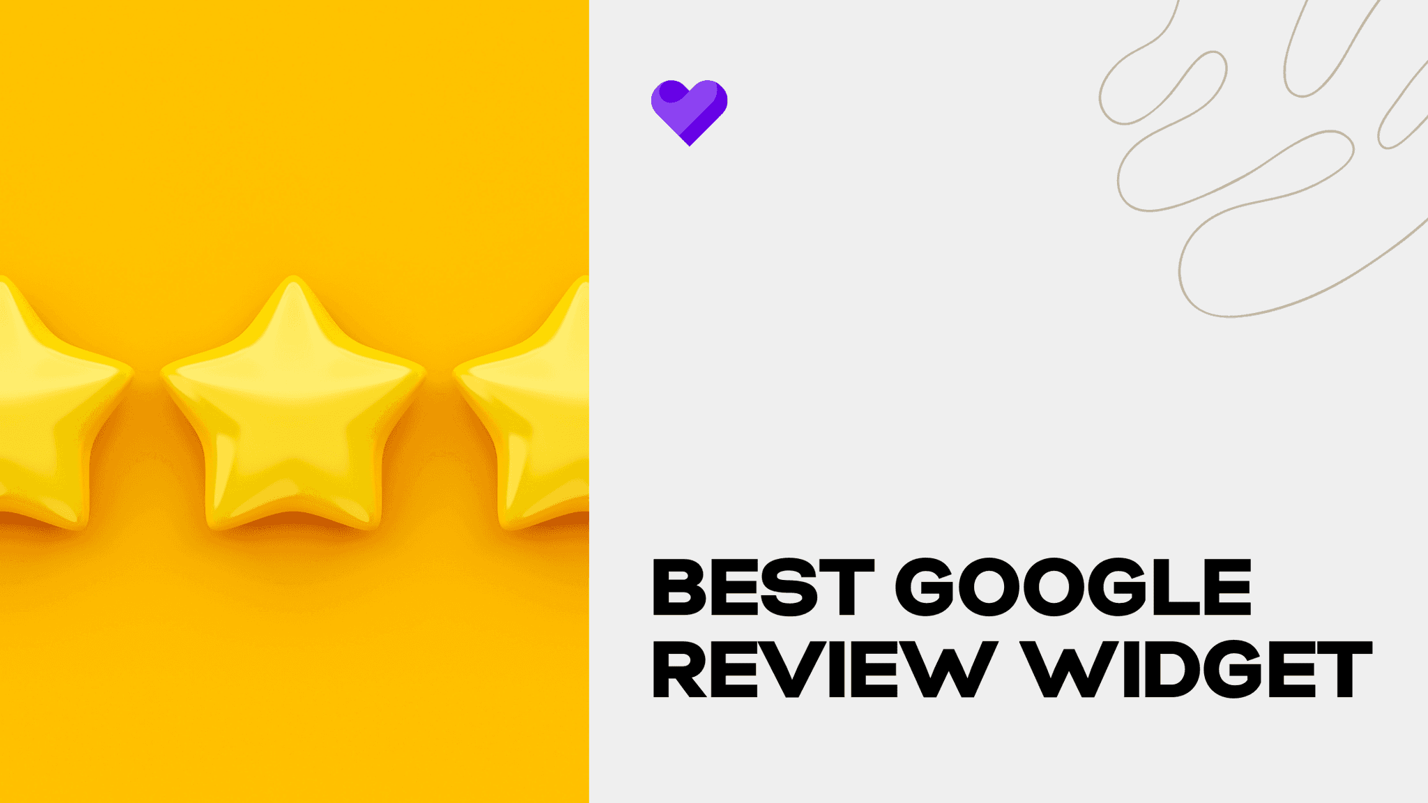 Google review widget - Senja