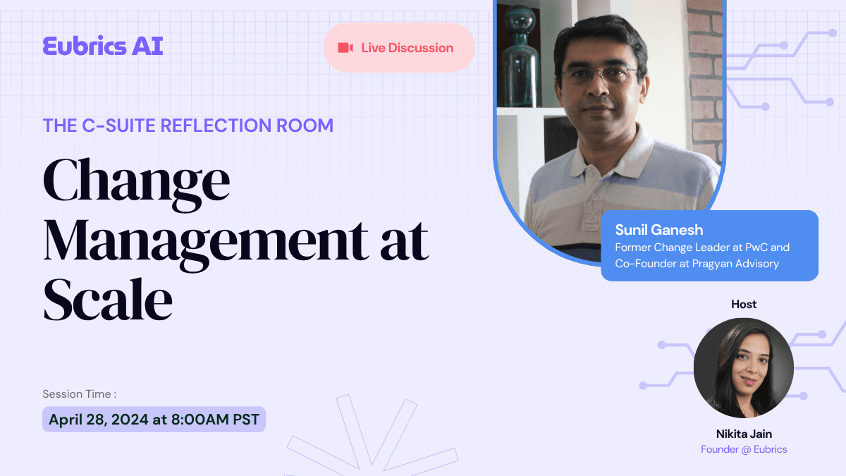 Eubrics AI: The C-Suite Reflection Room - Change Management at Scale