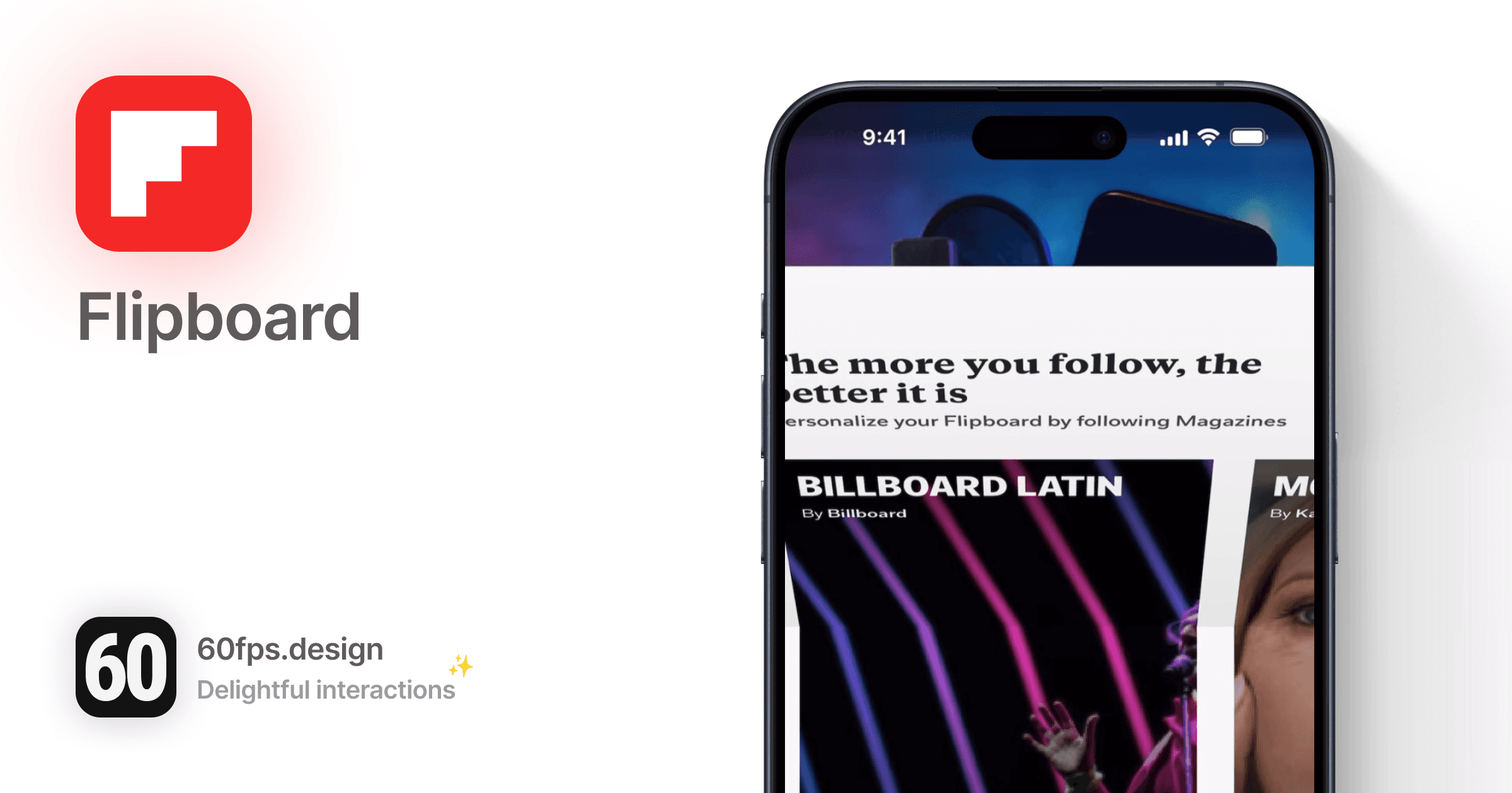 Flipboard iOS App UI/UX animation